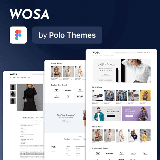 Wosa Figma UI | Polo Themes