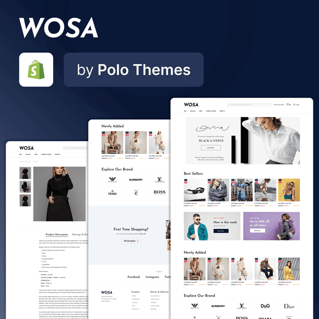 Wosa E-commerce Shopify Theme | Polo Themes